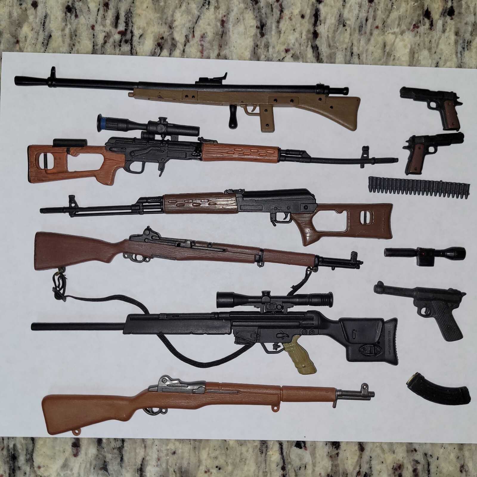 21st Century Toys 1/6 Ultimate Soldier 12" Figure Weapons LOT of ...