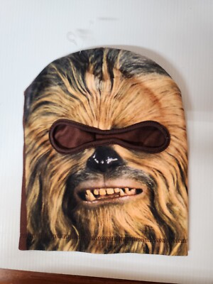 Original Star Wars Chewbacca Beanie Mask Hat/Cap Brown Halloween | eBay