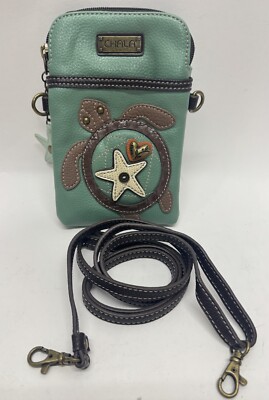 Women's Chala Small Pouch Shoulder Purse = Sea Turtle with Purse Charms ...