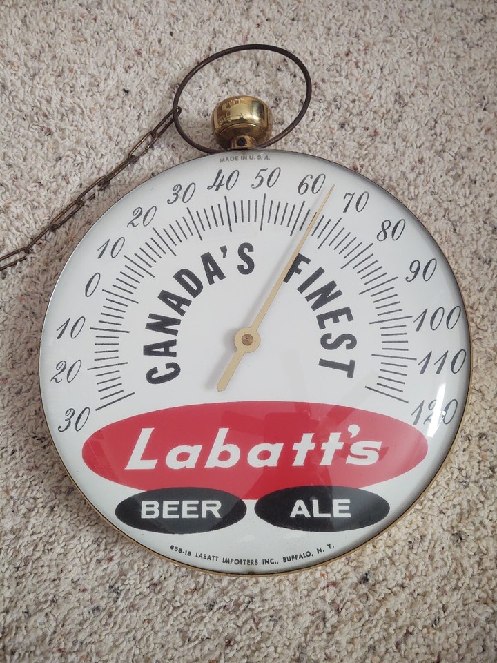 Labatt's Beer/Ale Vintage Working Thermometer | eBay