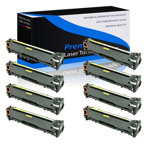 8x Yellow CF212A Color Toner Cartridge for HP LaserJet 200 M251nw ...