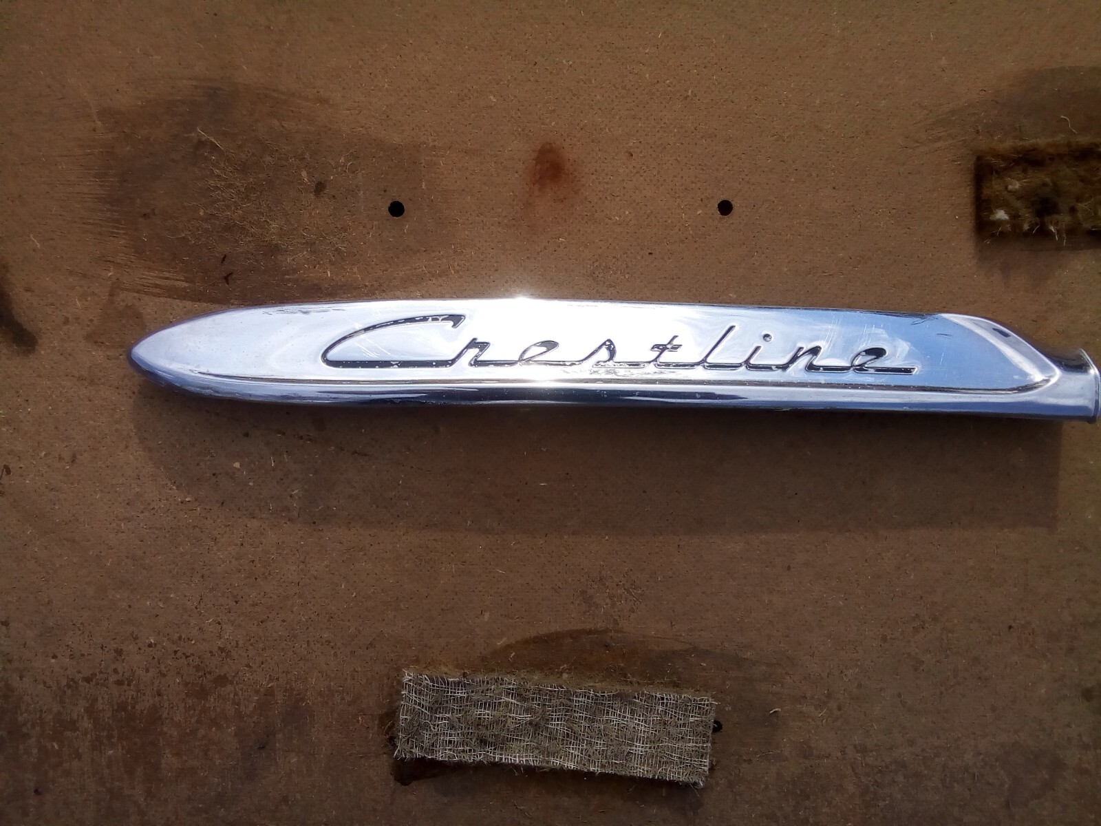 1953 1954 Ford CRESTLINE DRIVERS LEFT Side Front Fender Trim Molding ...