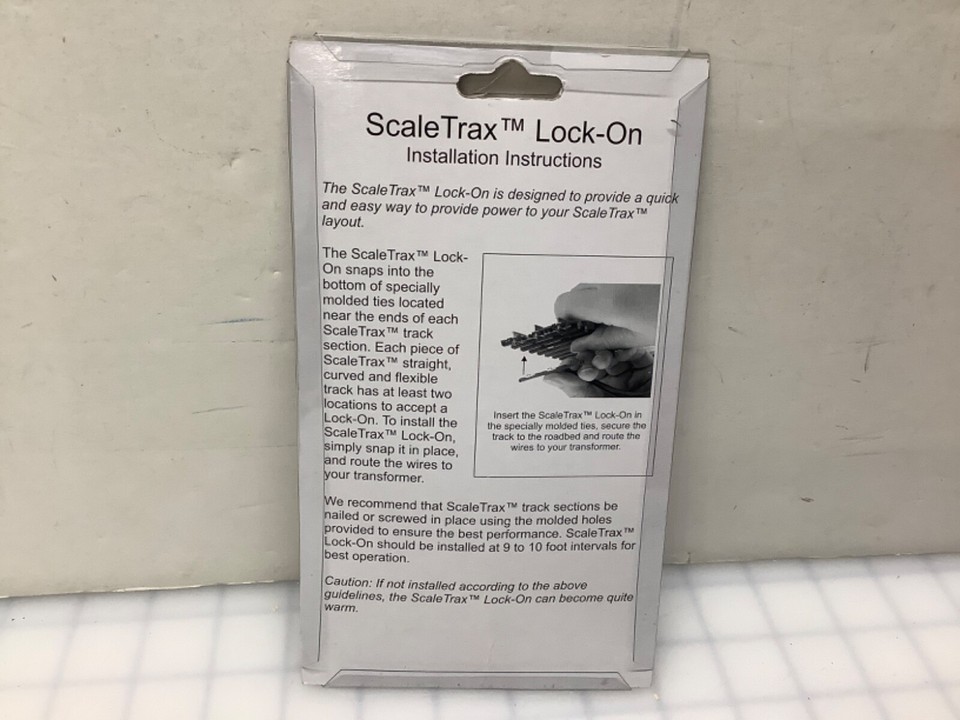 MTH SCALETRAX LOCK ON track train connection 45-1033 O GAUGE SCALE ...
