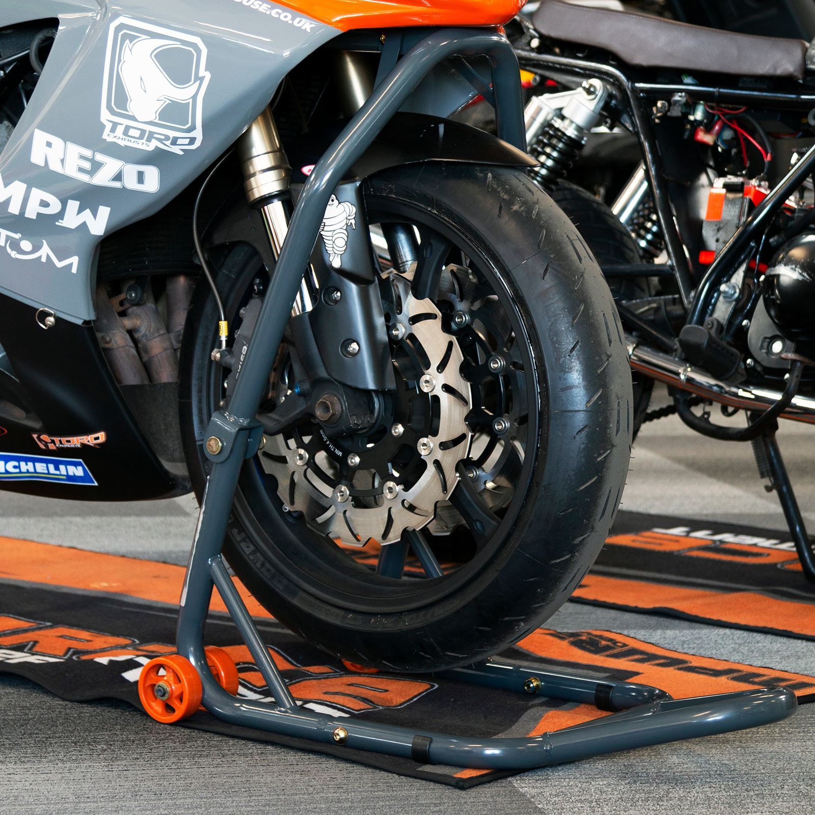 Motorcycle Headstock Paddock Stand with 5 Pins From MPW Race Dept | eBay UK