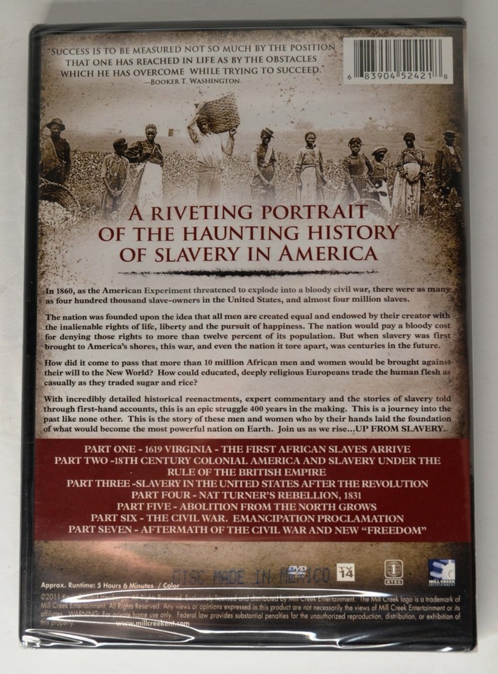 2011 UP FROM SLAVERY 7 PART DOCUMENTARY DVD FACTORY SEALED NEW ...