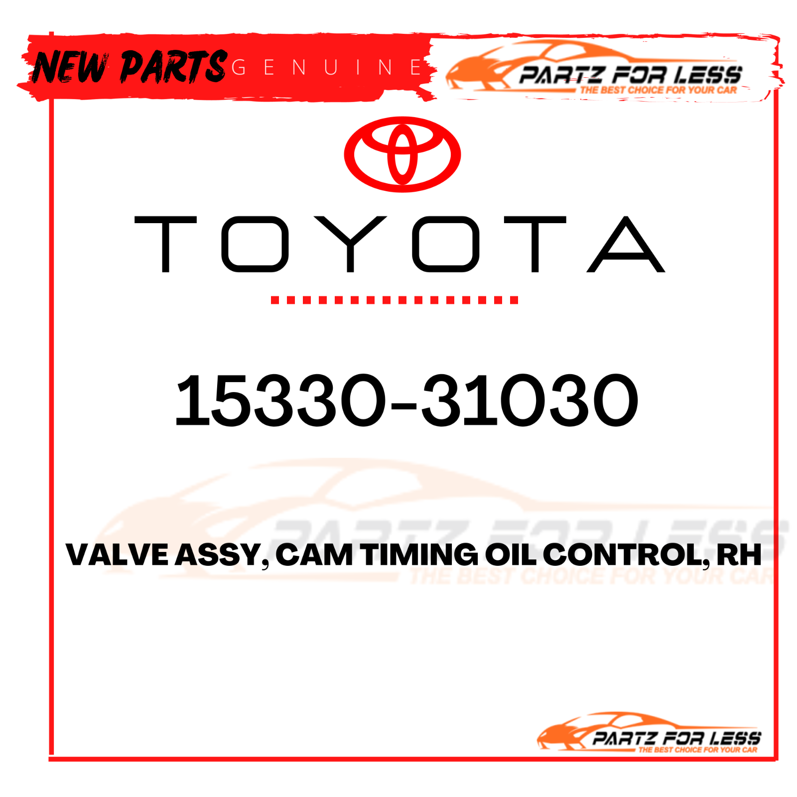 15330-31030 TOYOTA GENUINE HIGHLANDER RX RIGHT 3.5L CAM TIMING OIL ...
