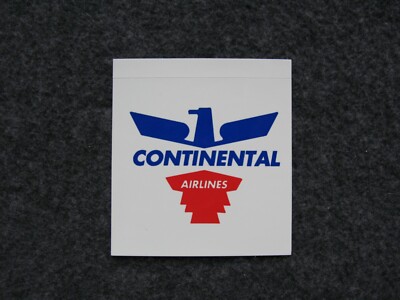 2 CONTINENTAL AIRLINES / CAL LOGO STICKER. | eBay