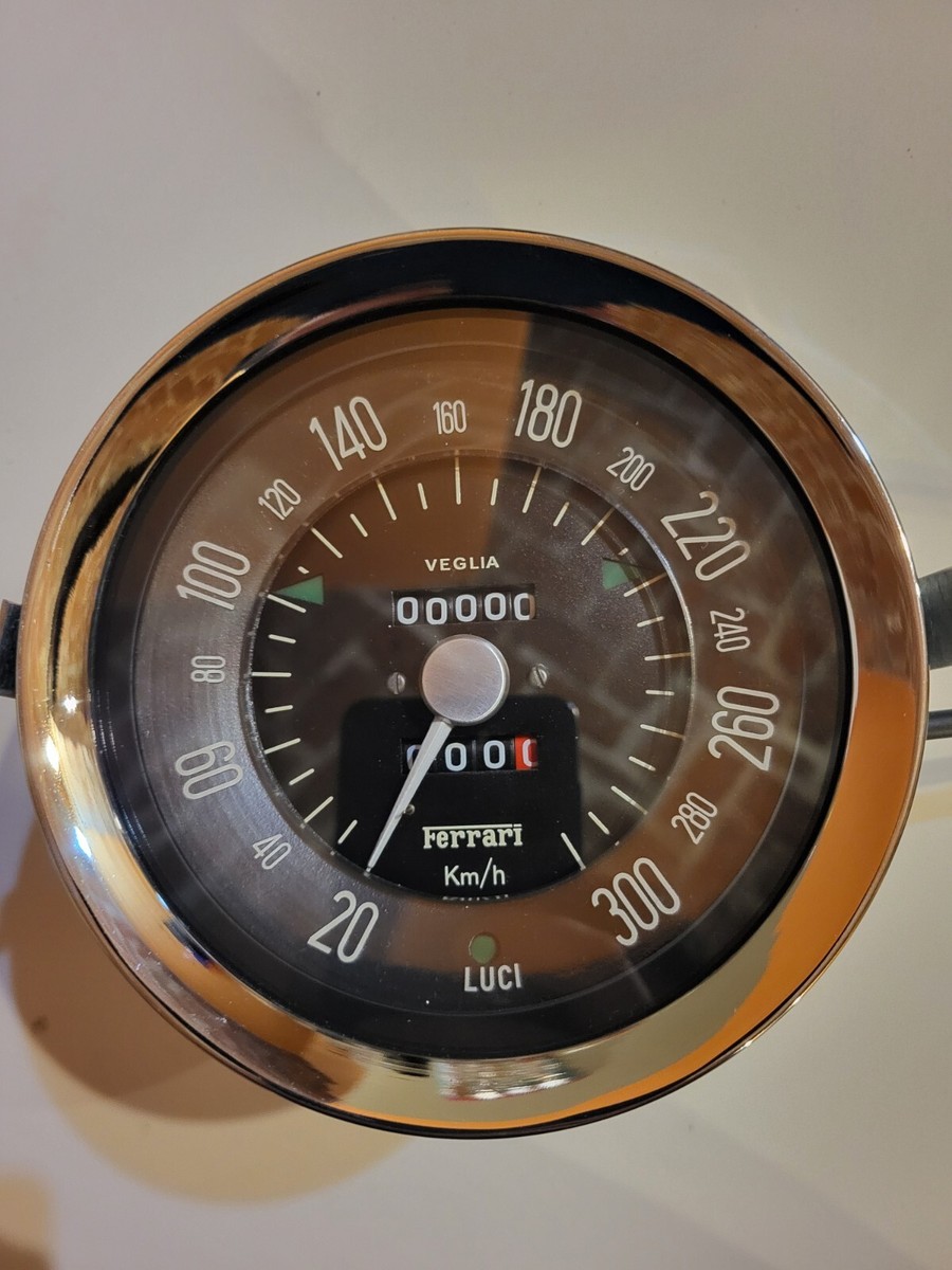 Vintage Ferrari Speedometer Car Speedometer 1960s Hi Res Stock