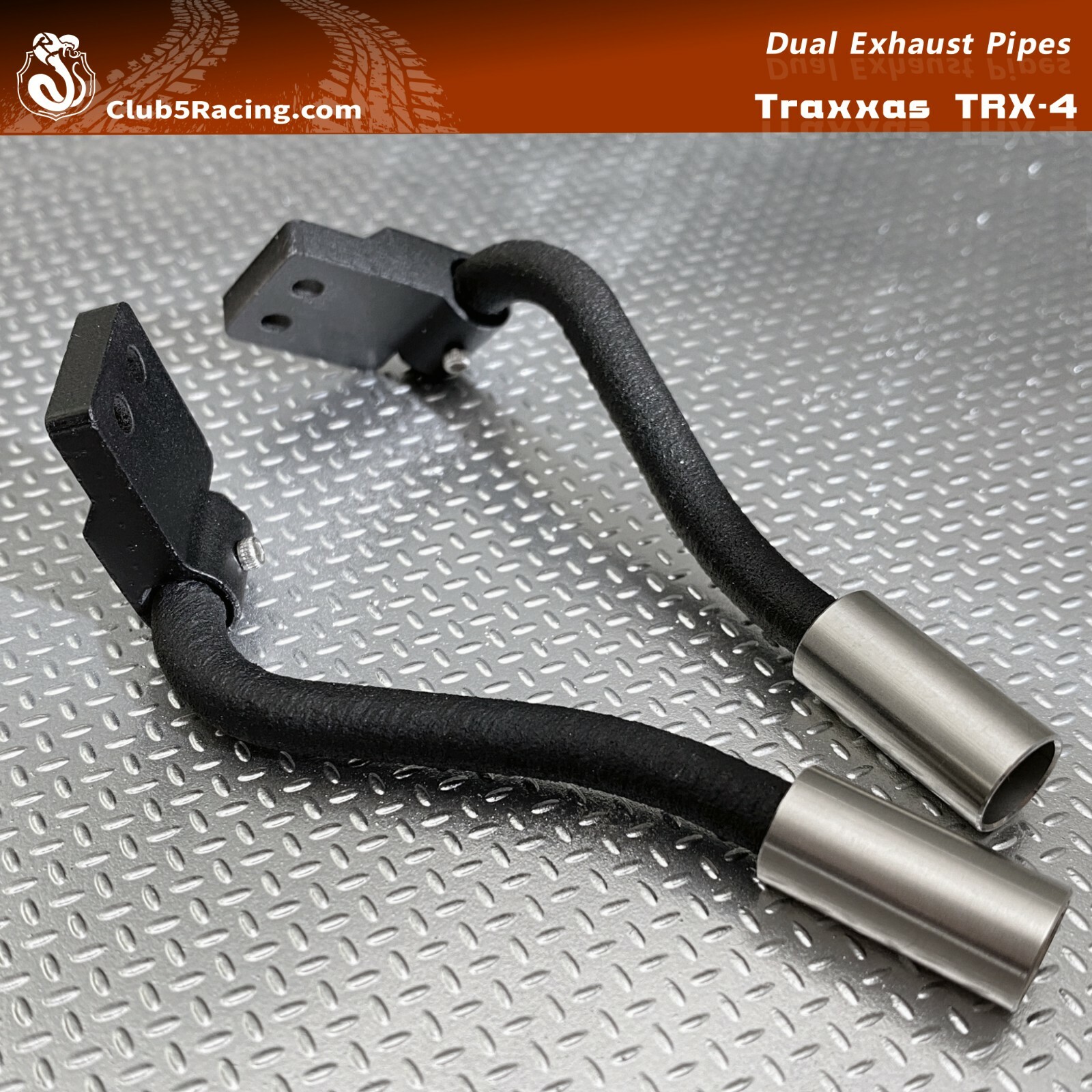 Dual Exhaust Pipes for TRX-4 Defender D110, Bronco Body | eBay