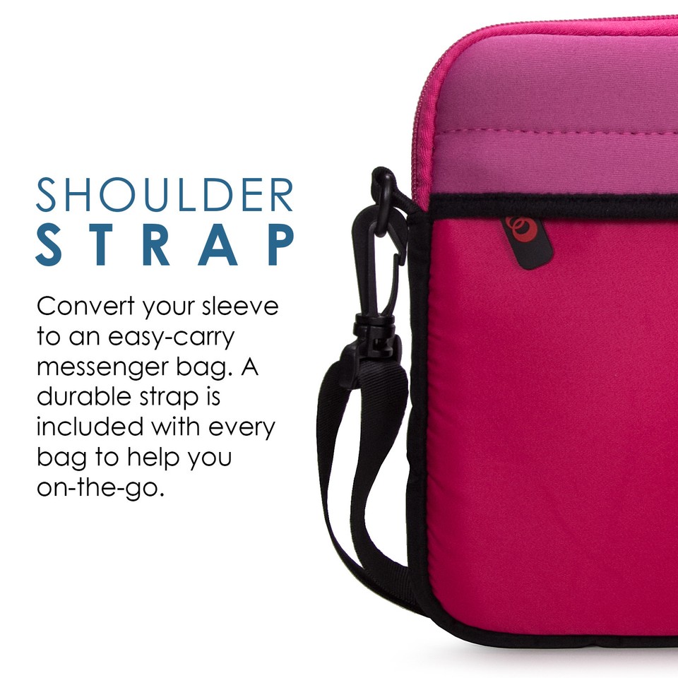 Neopene Removable Shoulder Strap Notebook Laptop Tablet Sleeve ...