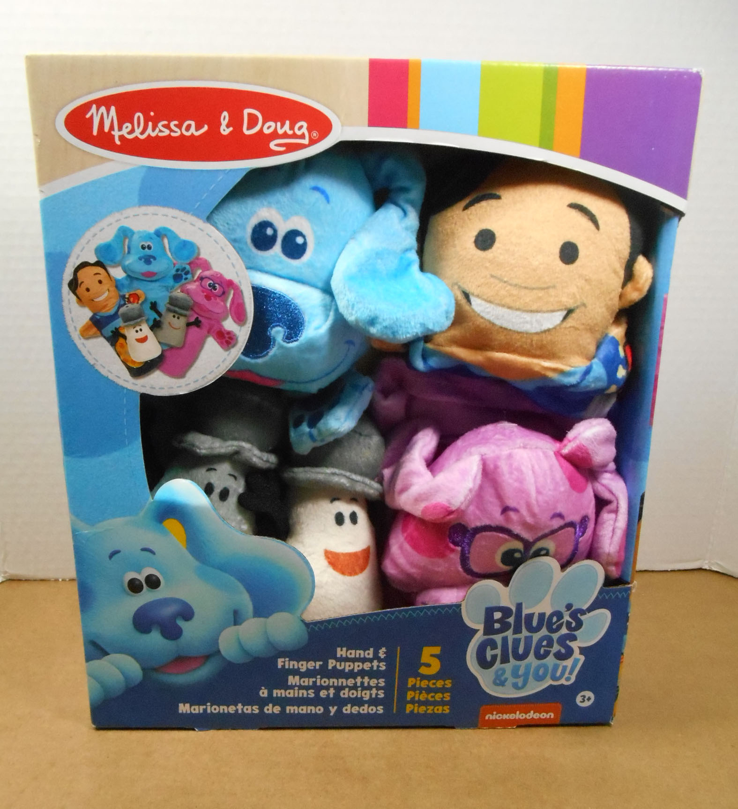 Melissa & Doug 5 Piece Blue's Clues and You Hand & Finger Puppets Plush ...