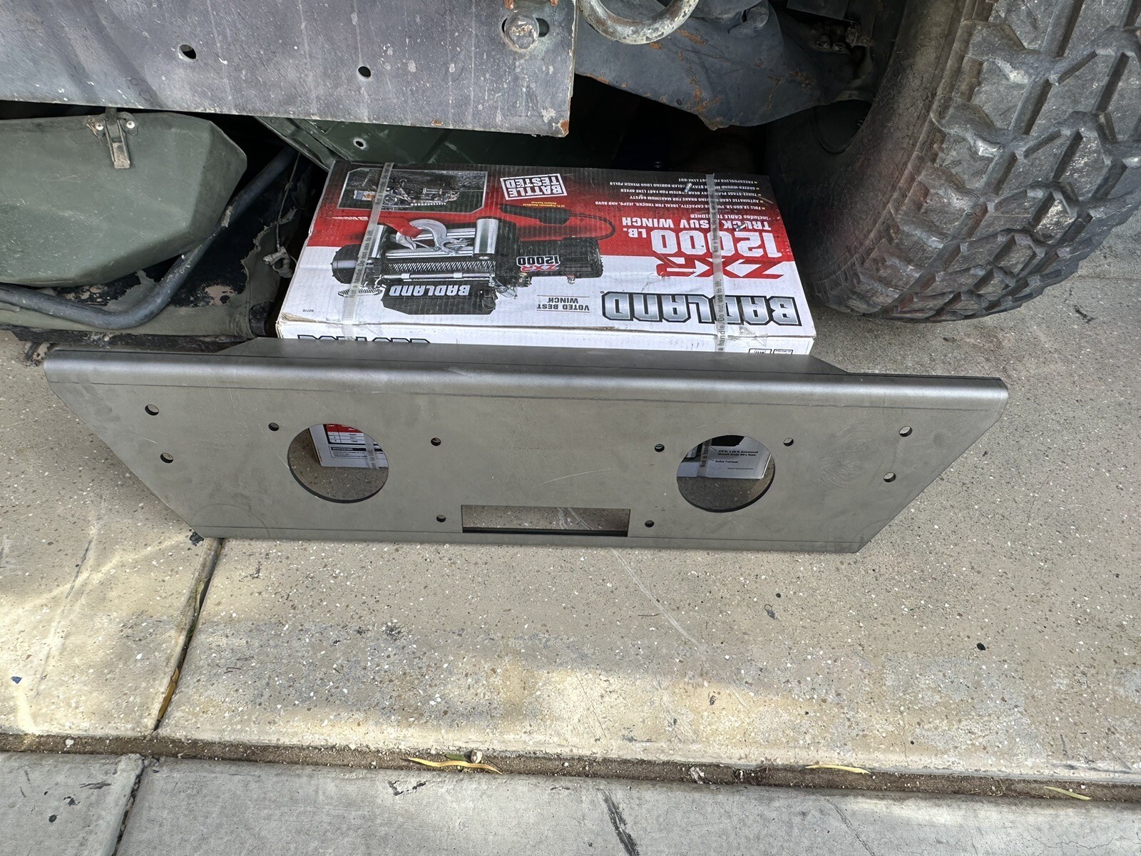 HMMWV Custom OE Style HUMVEE FRONT WINCH BUMPER Uses OEM M998/MXXX ...