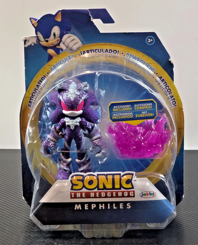 Sonic the Hedgehog 4" Mephiles Dark Action Figure w/ Purple Mist Base ...