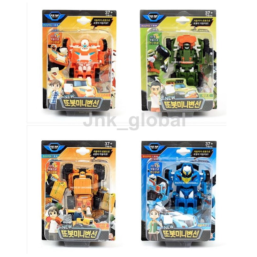 Tobot New Mini Transformer Robot Car Toy 4pcs Set Children Gift + Free ...