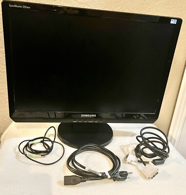 Samsung SyncMaster 220WM 19" LCD Monitor with VGA Cables | eBay