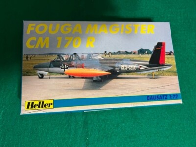Heller Fouga Magister CM 170 R German Jet Fighter Model Kit 1:72 MISB ...