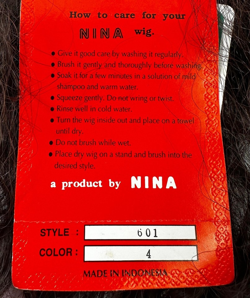 Nina Collection Women's Long Curly Clip-In Hair Wig 18 inches, Brown | eBay