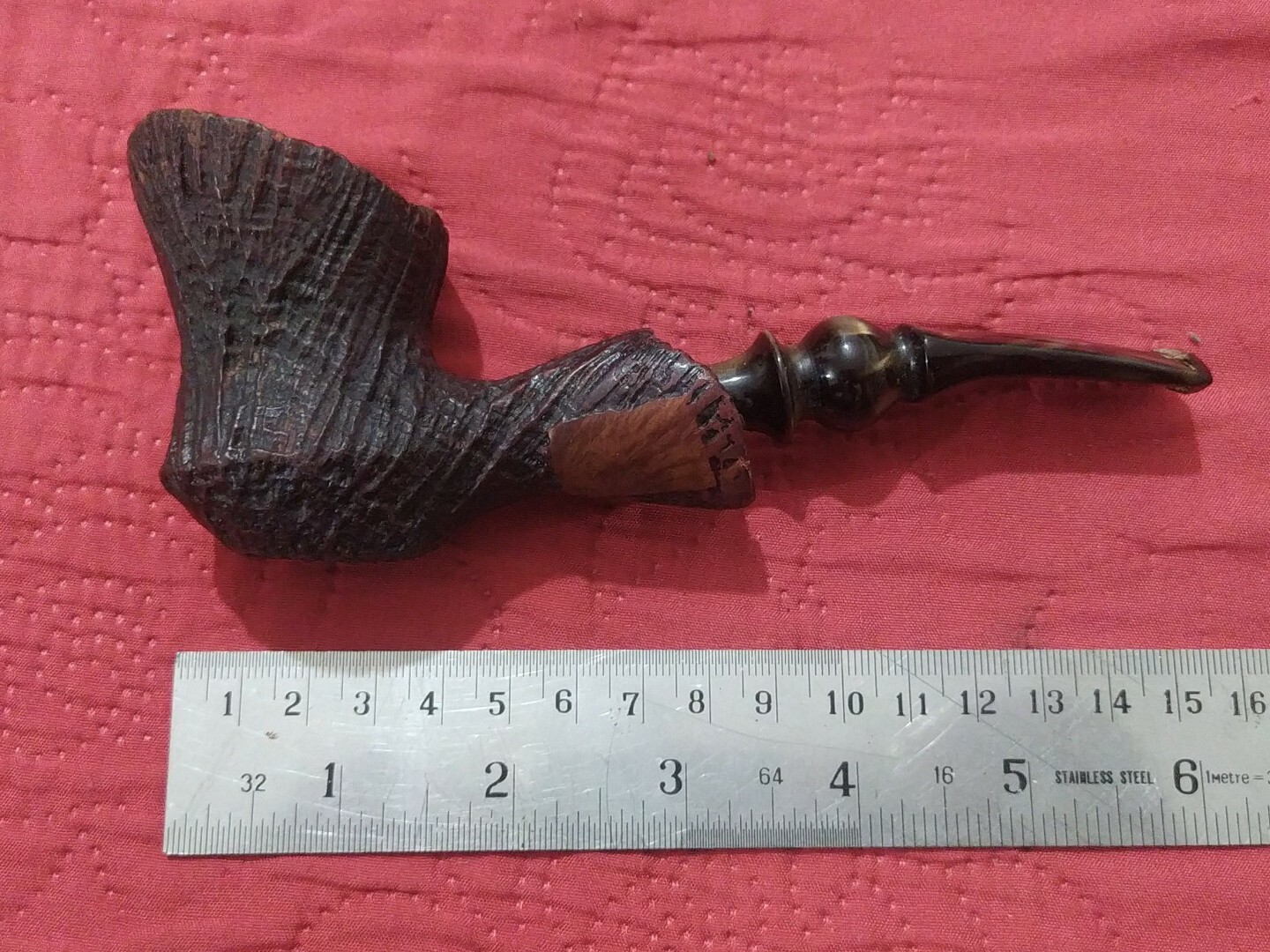 Vintage Wooden smoking Estate Pipe hand carved - Shalom Israel?? | eBay