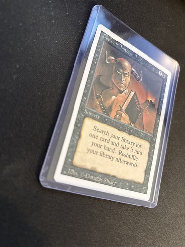 Magic: the Gathering: Demonic Tutor UNLIMITED Edition Black Sorcery | eBay