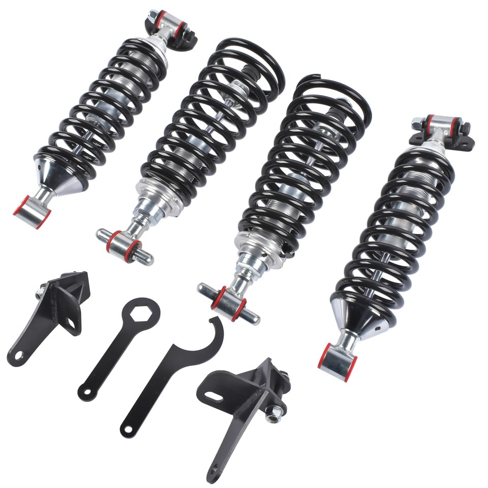 500 lbs Front and 300 lbs Rear Coilover Conversion Kit for G-Body SBC ...