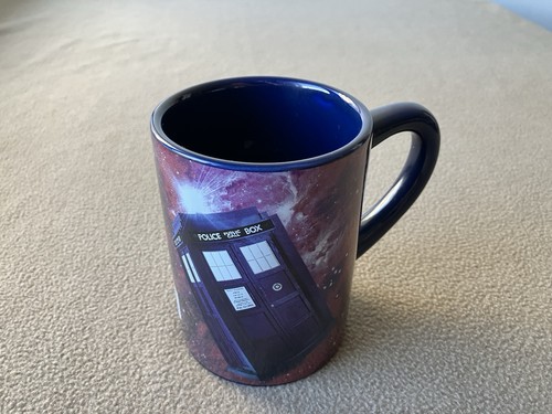 BBC Dr Who Coffee Mug w/ Hidden 3D Tardis inside 2012 16 ounces Space ...