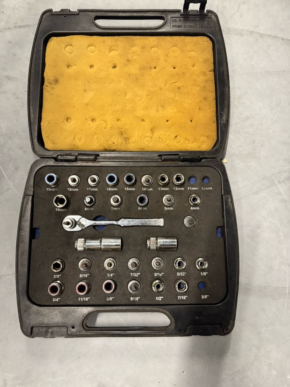 Armstrong Eliminator 31 PC 3/8” Drive Mechanics Tool Set 10-19 3/8-3/4 ...