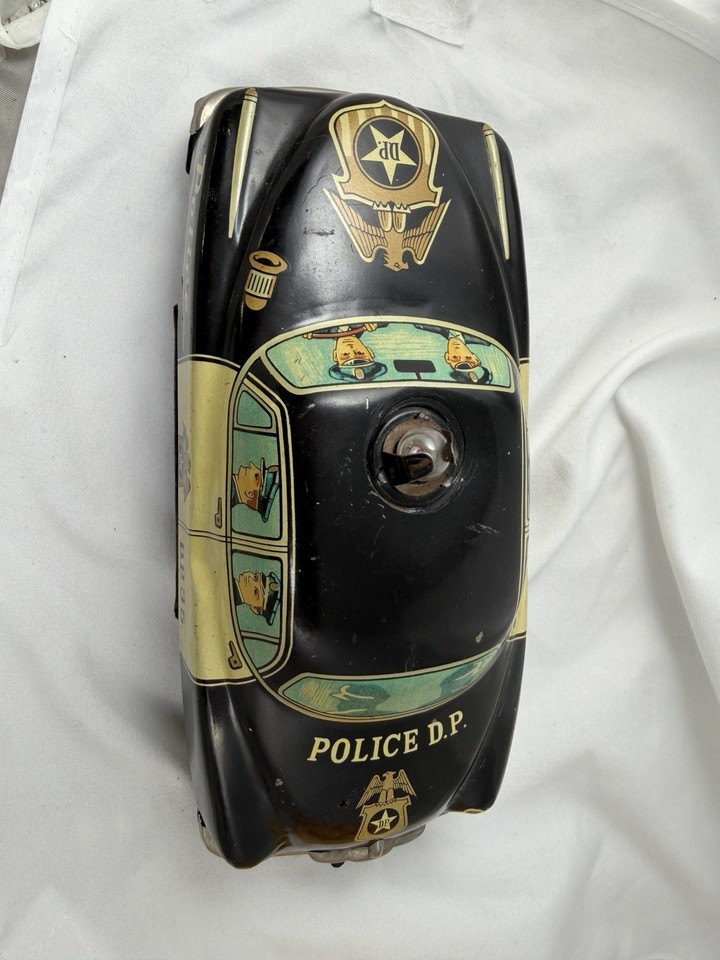 Vintage Police Car Tin Litho TN Nomura Japan NOT TESTED | eBay