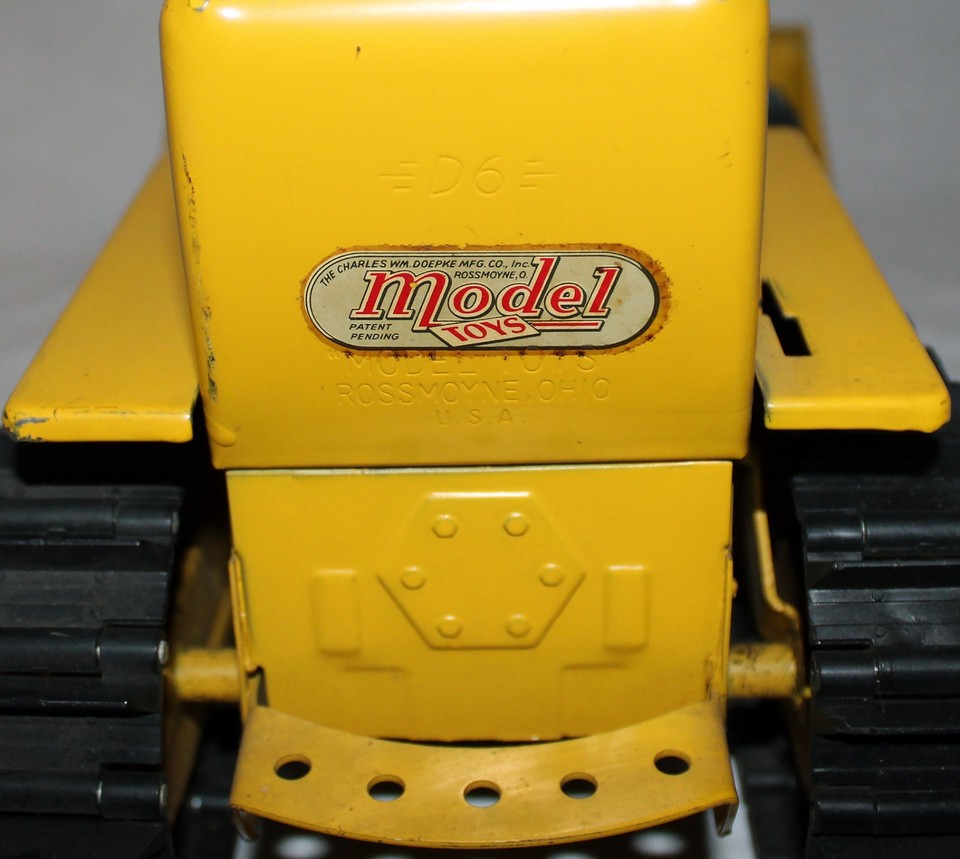 Extra Nice Original Pressed Steel Doepke Model Toys Caterpillar D6 ...
