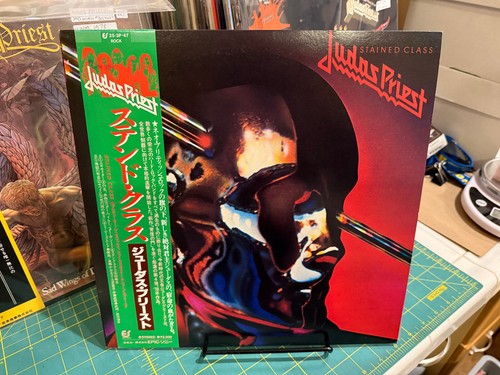 Judas Priest Stained Class LP vinyl w OBI NM/NM 1979 Japanese 1st ...