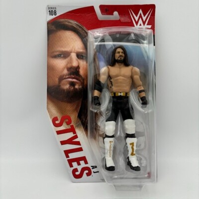 WWE AJ Styles Series 108 Wrestling Action Figure Mattel Brand New, Box ...