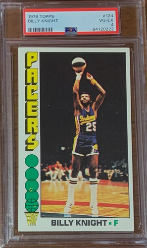 1976 Topps Basketball #124 Billy Knight Indiana Pacers PSA 4 Nicely ...
