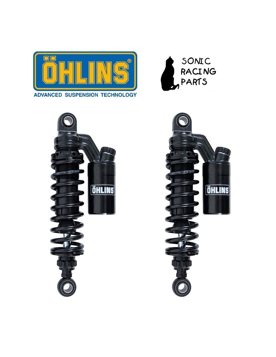 HD 764 OHLINS 2 x SHOCK ABSORBER HARLEY DAVIDSON DYNA WIDE GLIDE FXDWG ...