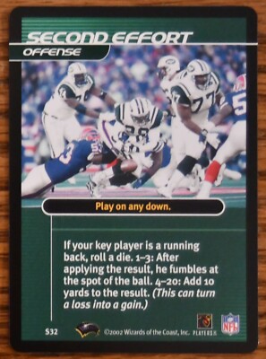 2002 NFL Showdown Strategy #S32 #32 New York Jets vs. Bills Second ...