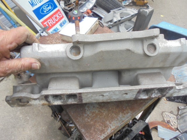 Aluminum Intake SBC DUAL QUAD Cross Ram Edelbrock X-C8 IHRA NHRA RAT ...