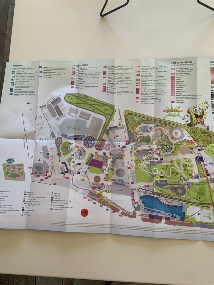 BLACKPOOL PLEASURE BEACH PARK/RESORT GUIDE/ MAP 2025 | eBay UK