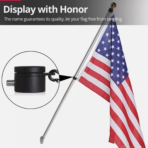 Silver Aluminum Alloy Flag Pole Rings for 1 00 Inch Diameter Flagpoles ...