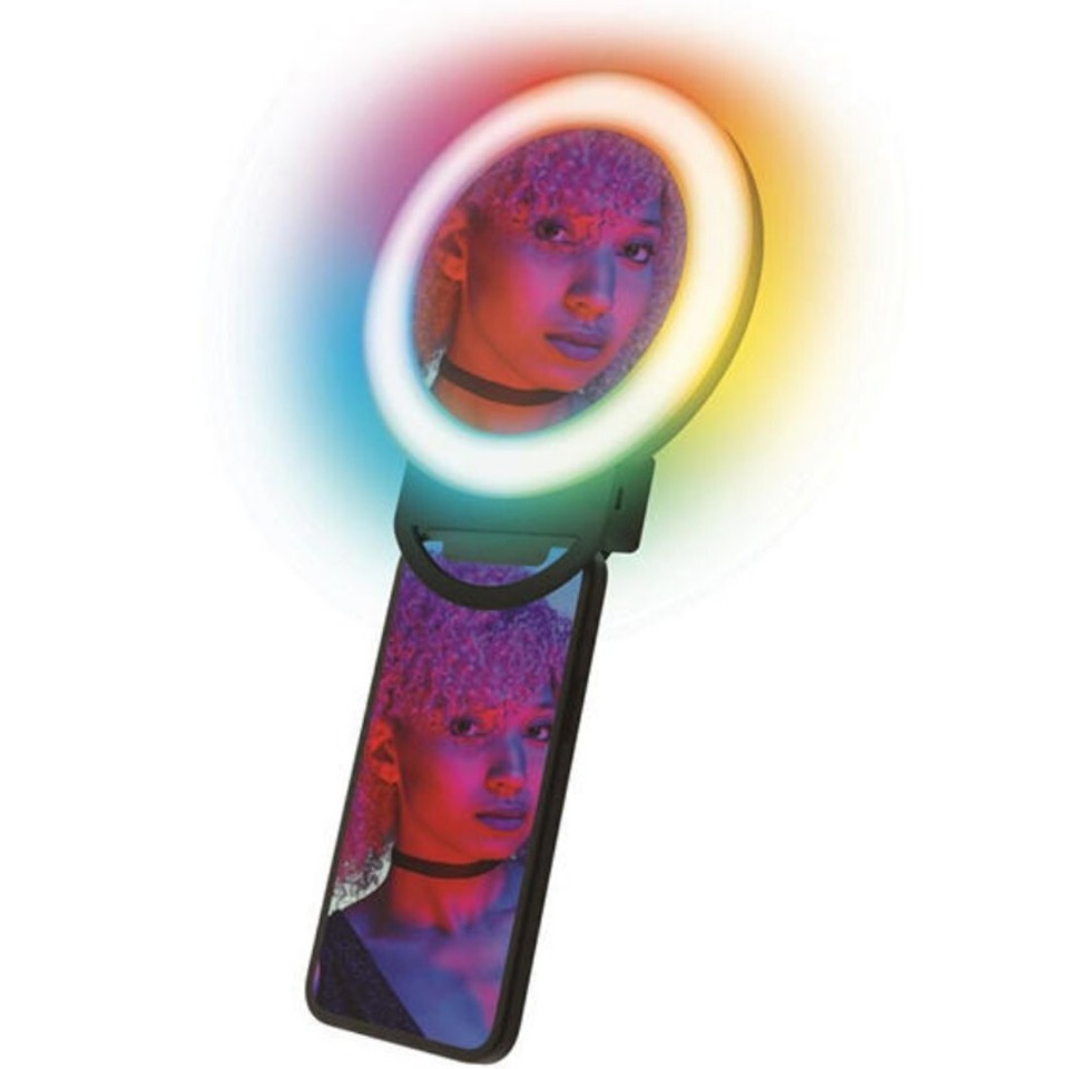 Brilliant Ideas Vivid RGB LED Mirrored Phone Fill Light Selfies ...
