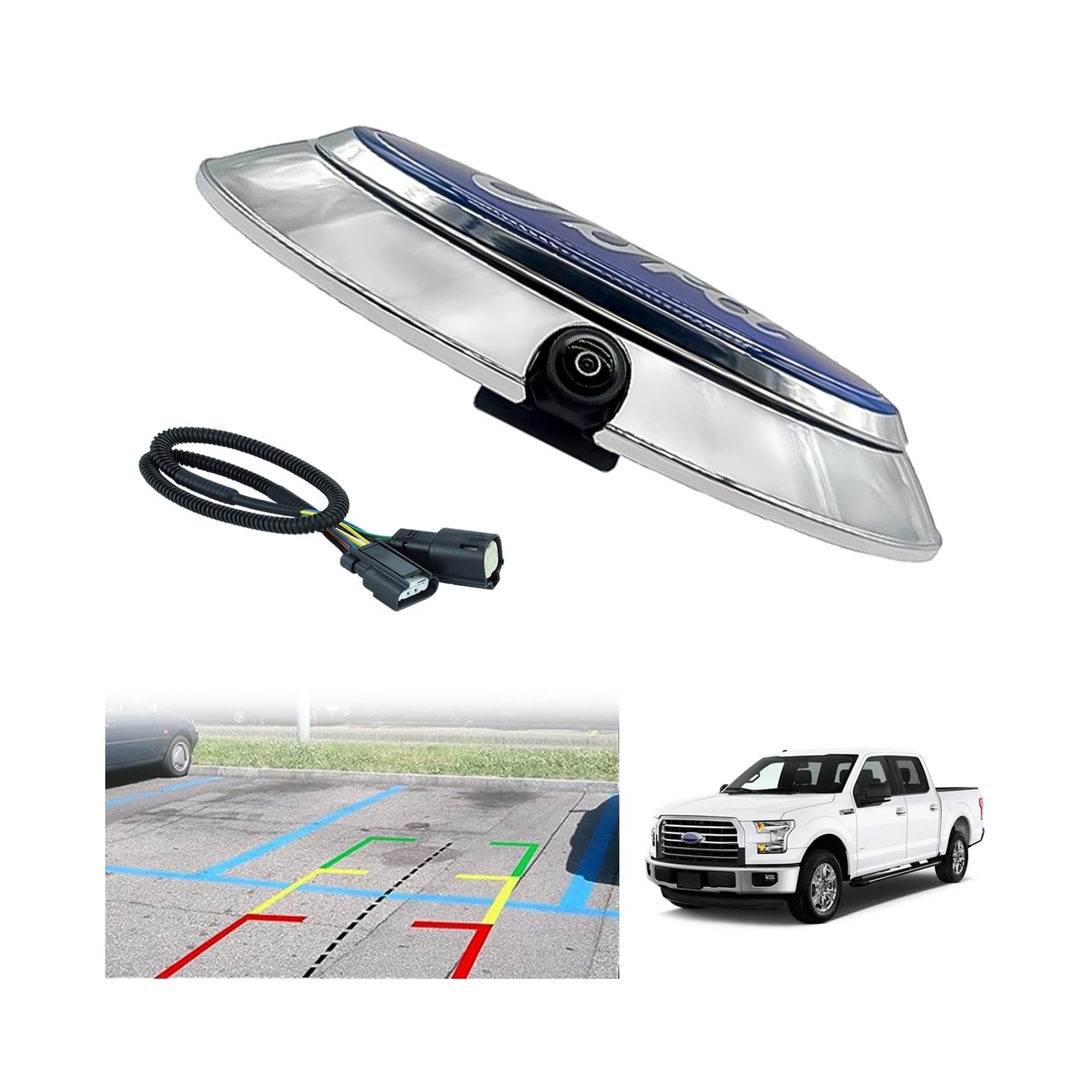 Ford Tailgate Emblem Backup Camera Rear View Backup Reverse Camera ...