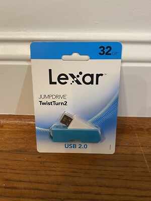 Lexar JumpDrive TwistTurn 32GB USB 2.0 Flash Drive, Blue New Sealed | eBay