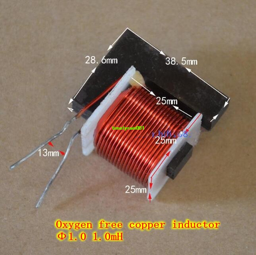 Φ1.0 1.0mH Speaker divider inductor Oxygen free copper coil E-type ...