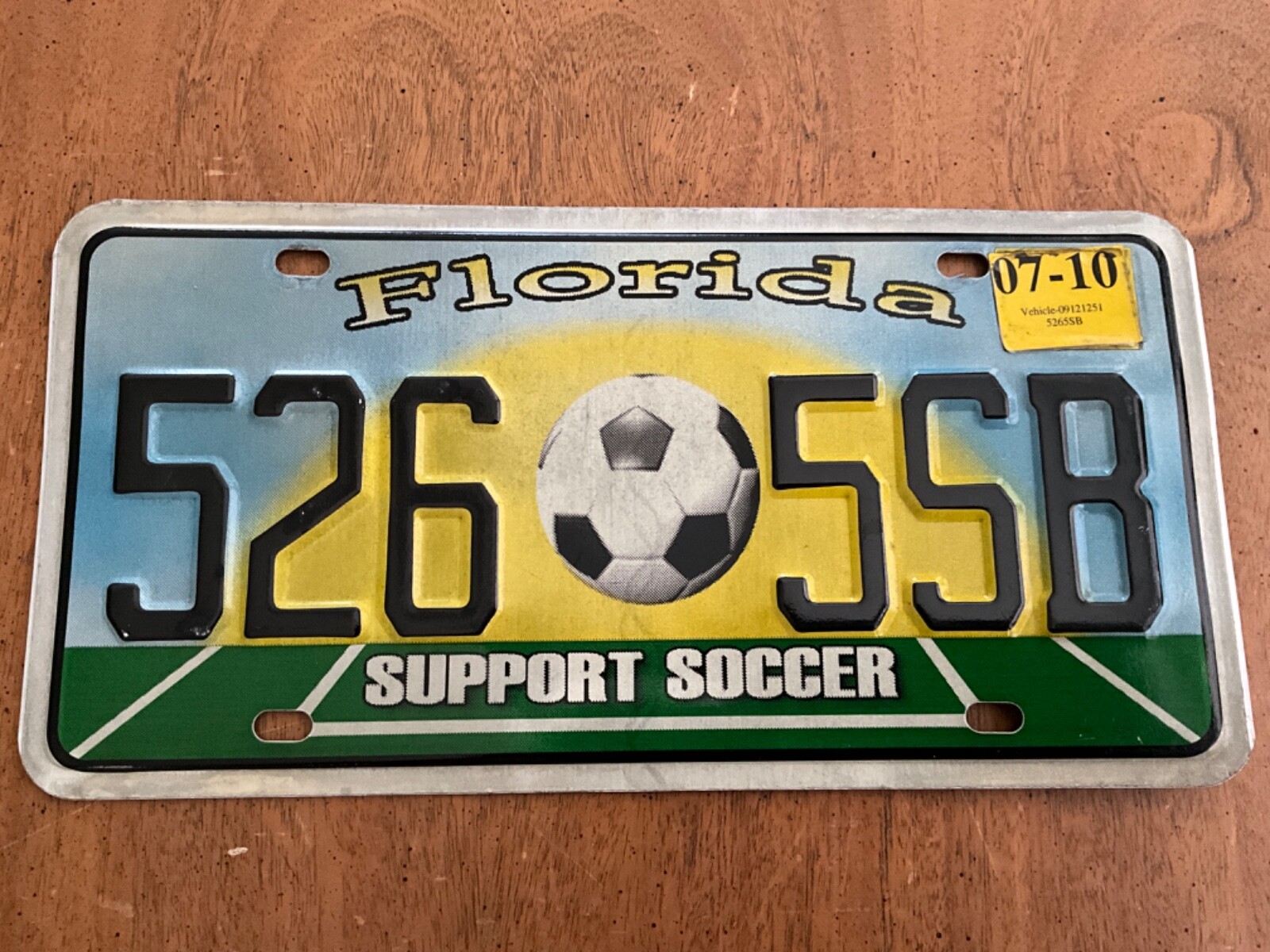 2010 Florida Support Soccer License Plate specialty 526 5SB | eBay
