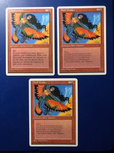 3x Bird Maiden, 4th Edition Magic Cards, LP, FREE SHIPPING | eBay