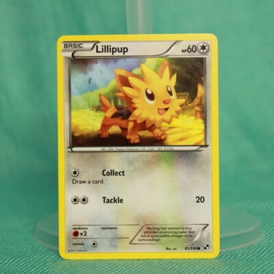 Pokémon TCG - Lillipup 81/114 Black & White Regular Common - Pokemon ...