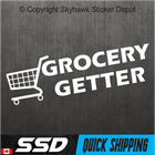 Grocery Getter Funny Vinyl Car Bumper Sticker Decal JDM Hatchback ...