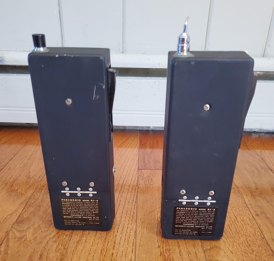 VINTAGE 1967 PANASONIC WALKIE-TALKIES MODEL # RJ-6 TESTED | eBay