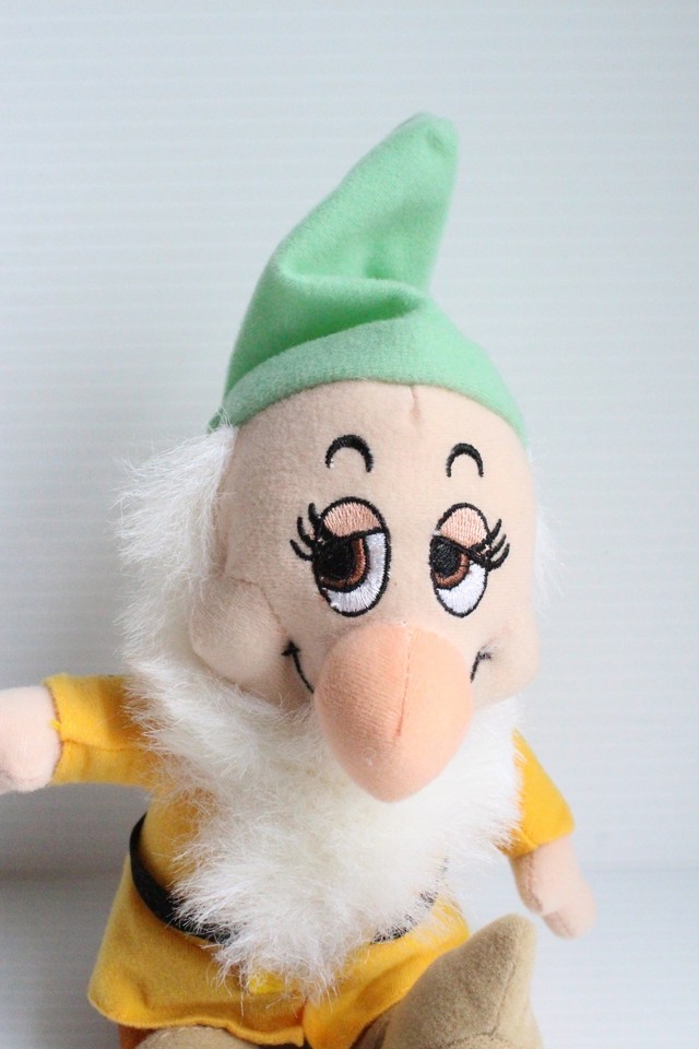 Bashful beanbag toy, plush Bashful, Snow White Seven Dwarfs toy, Disney ...