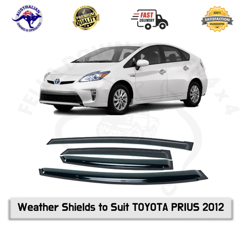 Weather Shields Weathershields Window Visors To Suit TOYOTA PRIUS 2009 ...