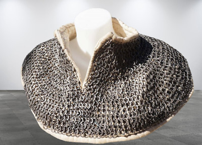 Stainless Steel medieval Aventail with Cotton Padded| Chainmail 9 MM | eBay