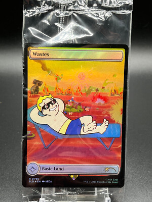 MTG Wastes 0795 Secret Lair Drop: Fallout Basic Land Full Art Foil ...