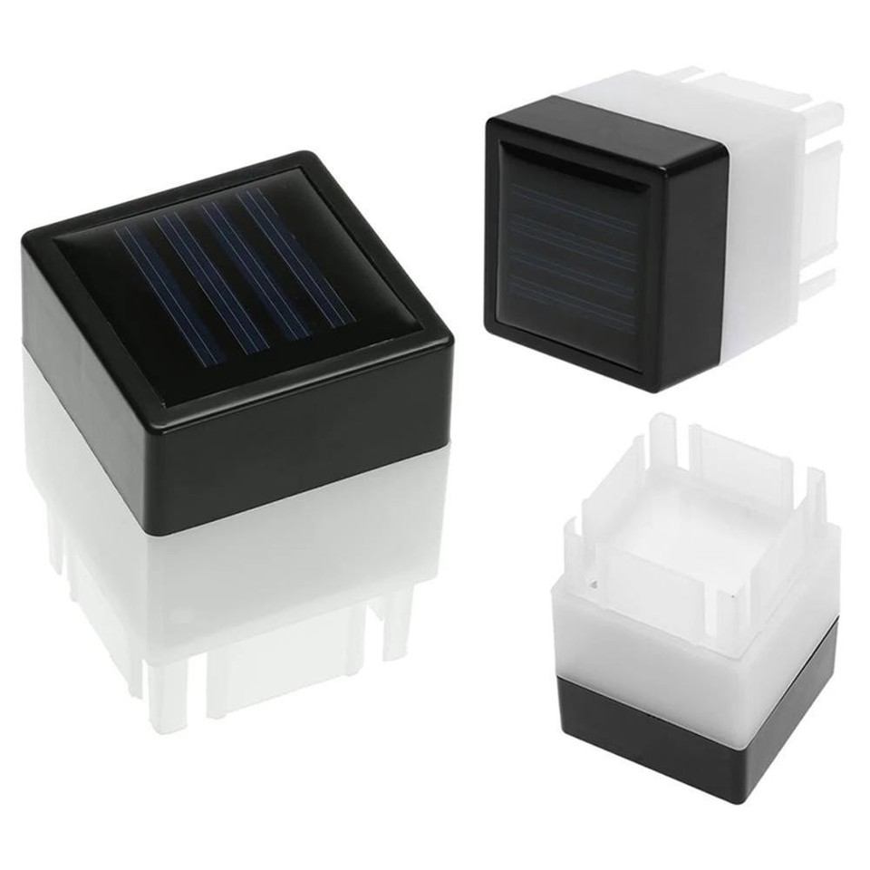 5-10X Solar Post Light 2x2" Waterproof LED Outdoor Garden Street Fence ...